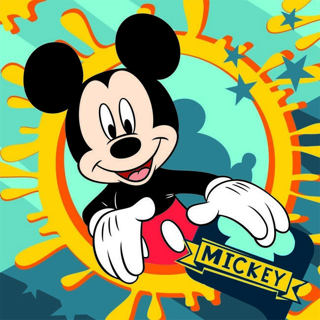 Mickey Mouse Cartoon Face