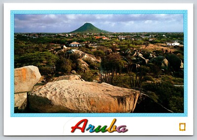 Postcard Hooiberg Aruba Conical Hill Geologic Landscape Hooibergite | eBay