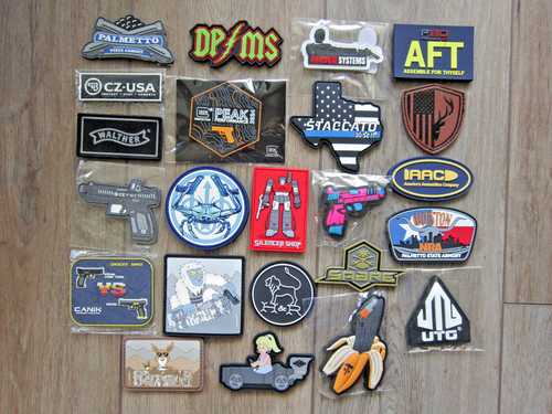23 Gun Morale Patches Glock CZ DPMS Staccato Beretta Walther P80 Canik ...