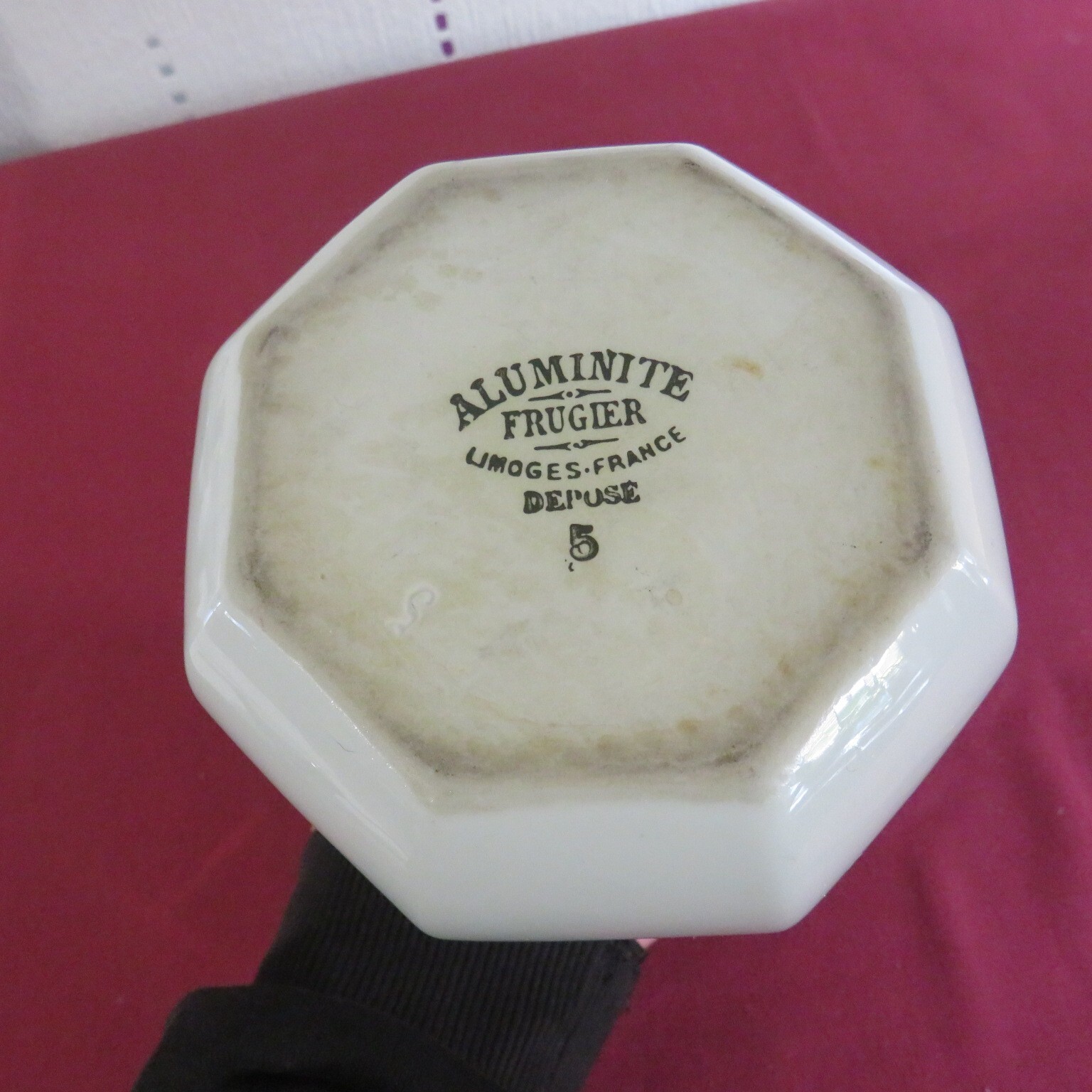 1 broc verseuse cruche en porcelaine de limoges aluminite Frugier N 5 ...