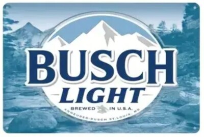 BUSCH LIGHT BEER, Blue Mountains Reproduction Advertising METAL SIGN ...