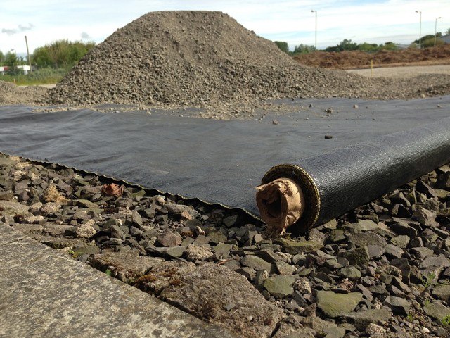 Yuzet Woven Geotextile Weed Control Fastrak Terram Membrane Mat - 4.5m ...