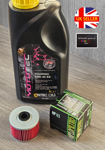 fits: BENELLI TNT 125 TORNADO ENGINE OIL AND FILTER KIT MOTOTEC 10W40 ...