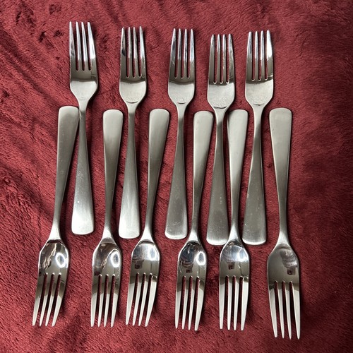 Studio William Stainless - Satin 18/10 7.25” Dessert Fork S Set of 11 ...