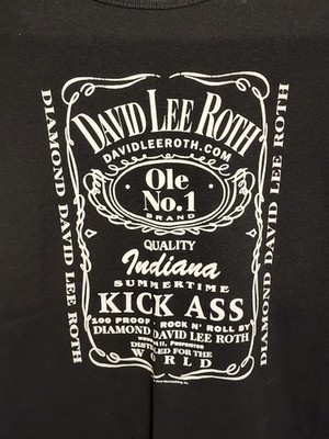 David Lee Roth - Black Fitted Tee – Medium - Jack Daniel’s Style Kick ...