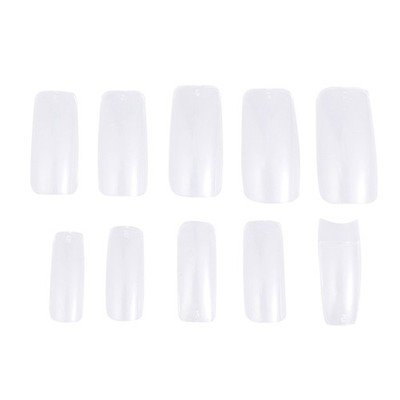 500pcs Fake Nails Natural Color Artificial Full Cover False Nail Tips ...
