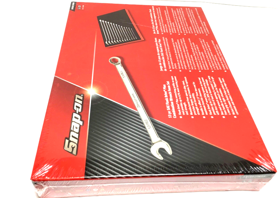 Snap-on SOEX01FMBR 1/4" thru 15/16" 12-pt Flank Drive Plus Combo Wrench ...