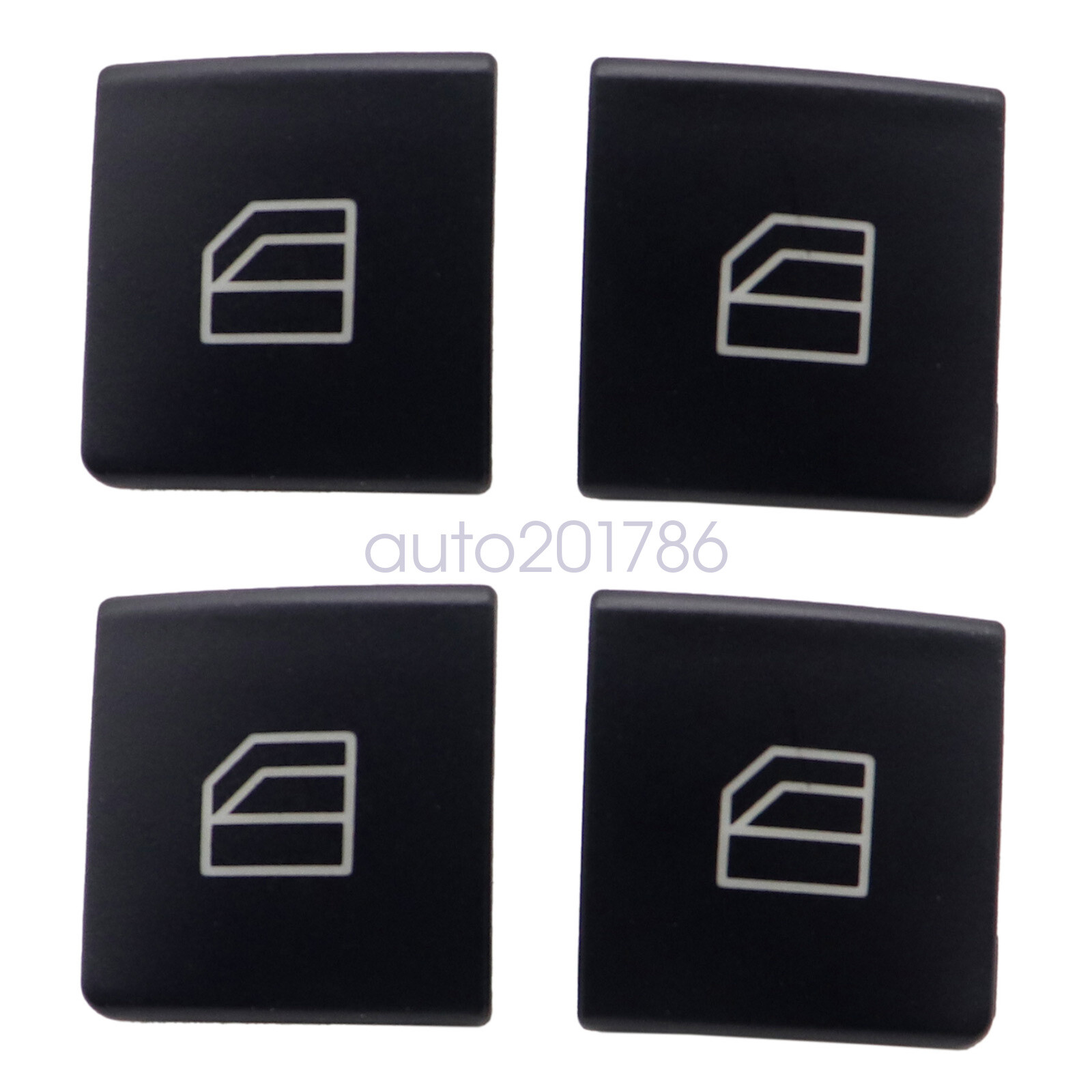 4 x Window Switch Button Cap Fit for Mercedes C E W204 S204 W212 S212 ...
