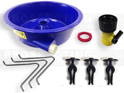 BLUE BOWL PAN GOLD Prospecting CONCENTRATOR + Leveler Kit Hardware | eBay