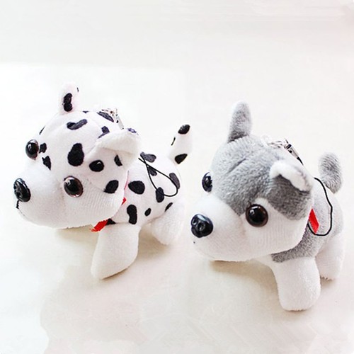 Unisex Husky Dog Keychain Plush Dolls Key Ring Man Charms Keychains Car ...