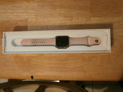 Apple iWatch Series 3 42mm Rose Gold with box, cracked, passcode...for ...