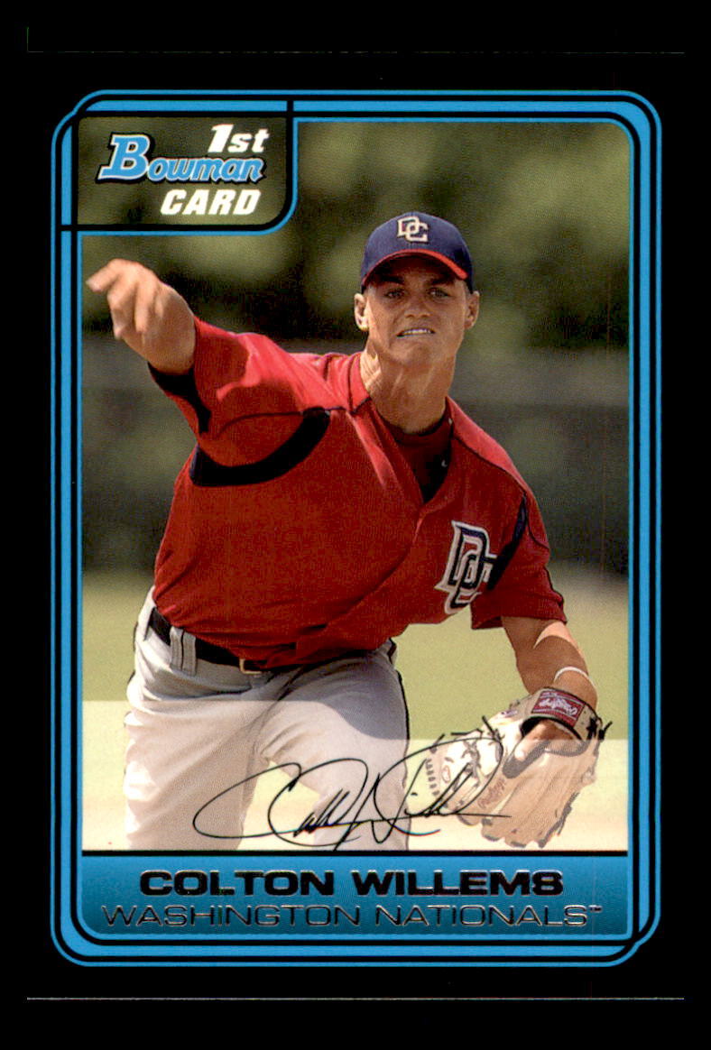 2006 Baseball Bowman 1st Card Colton Willems Washington Nationals #DP8 ...