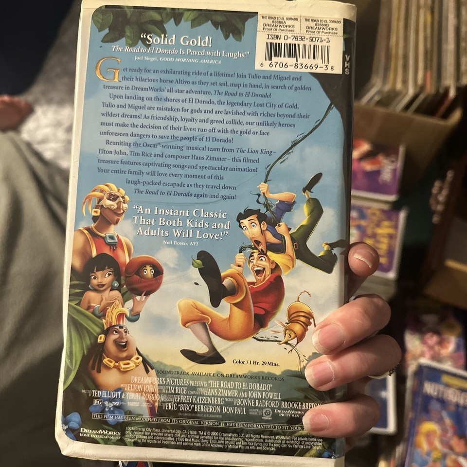 The Road to El Dorado (VHS, 2000, Clam Shell) 667068366938 | eBay