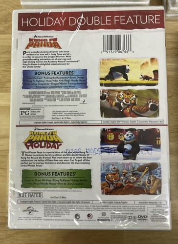 20 Holiday Double Feature DVD DVDs NEW Madagascar Shrek Kung Fu Panda ...