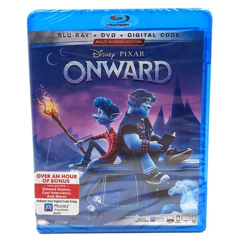 Onward Blu Ray DVD Digital Code Disney Pixar New Sealed Tom Holland ...