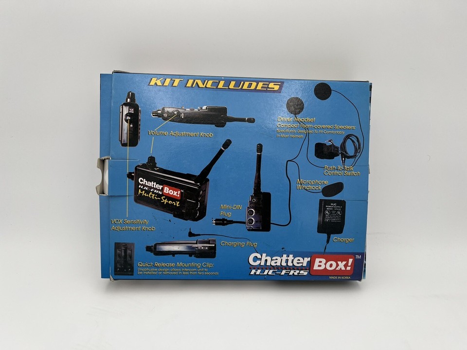 Chatter Box Multi-Sport HJC-FRS Person to Person Stereo Head Set NEW ...