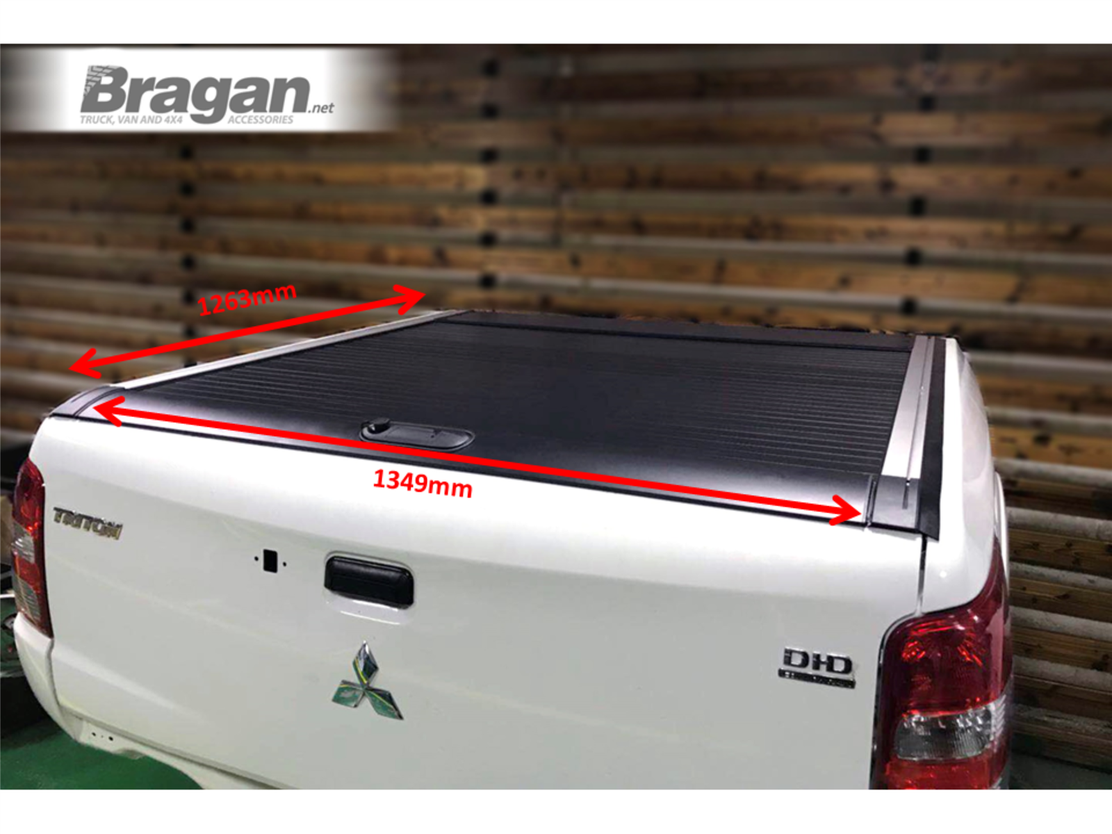 Rollback Tonneau Cover To Fit Mitsubishi L200 2015+ 4x4 Rear Back Cover ...