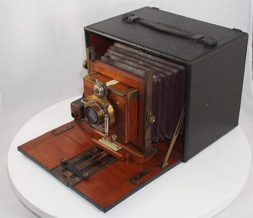 1894 Milburn Korona Hand Camera 5x7 Early Folding Plate Camera | eBay