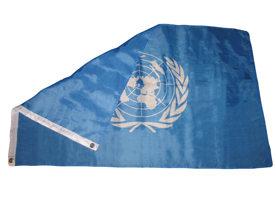 3x5 United Nations World Peace Nylon / Poly Blend Flag 3'x5' Indoor ...