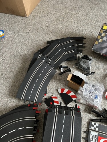 Carrera Slot Car Custom Set With High Banked Curve Set! SUPER RARE FAST ...