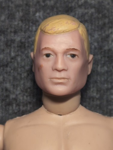 VINTAGE 1964 GI JOE BLONDE HAIR FACE SCAR ACTION SOLDIER FIGURE DOLL ...
