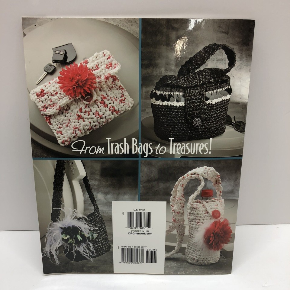 Classy Trash Bags & Accessories CROCHET ANNIE'S ATTIC Recycle Upcycle ...