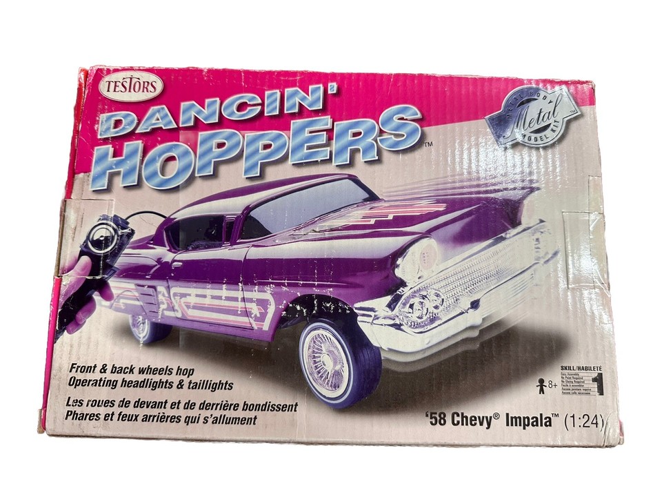 TESTORS DANCIN' HOPPERS '58 CHEVY IMPALA Metal Body Model Kit 1/24 fs ...
