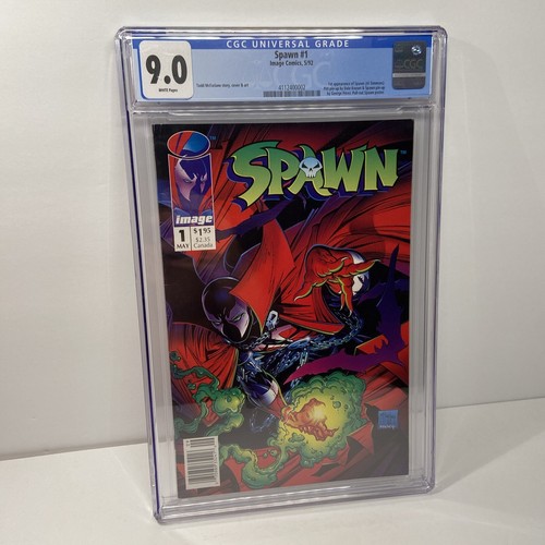 SPAWN 1 CGC 9.0 VF/NM Newsstand UPC Barcode Image 1992 | eBay