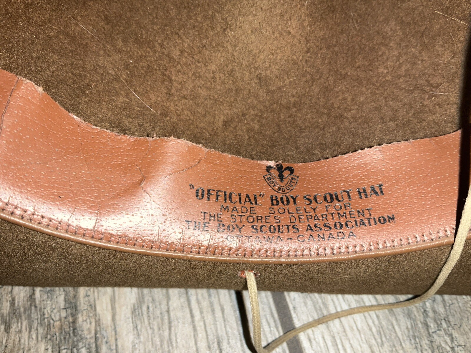 FELT CAMPAIGN HAT BSA SCOUT LEADER Vintage 1950s BOY SCOUTS OF AMERICA ...