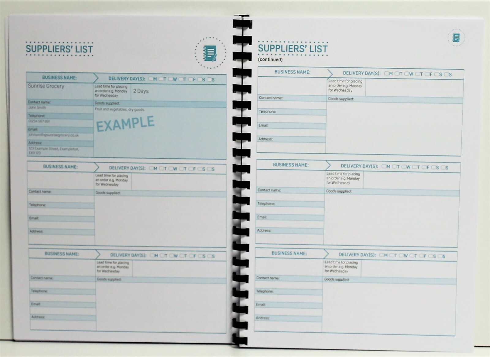 Safer Food Better Business Caterers 2026 SFBB + 18 Month Diary &18 Temp ...