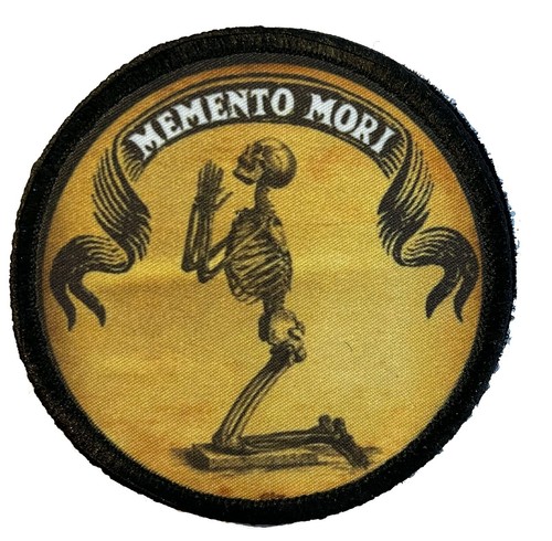Memento Mori Prayer Morale Patch Tactical Military Army Badge Hook Flag ...