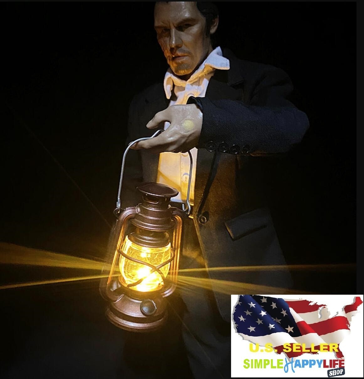 1/6 vampire LED Oil Lamp Barn Lantern Pirates Caribbean for hot toys ...