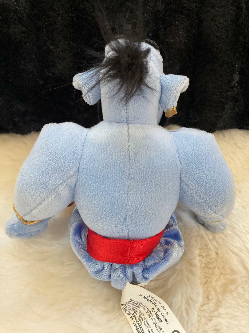 Disney Aladdin Genie Plush 7" Blue Gold Red Stuffed Toy Movie Fluffy ...