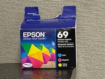 Epson 69 T069520 Color Inkjet Cartridge Pack - Cyan, Magenta & Yellow ...