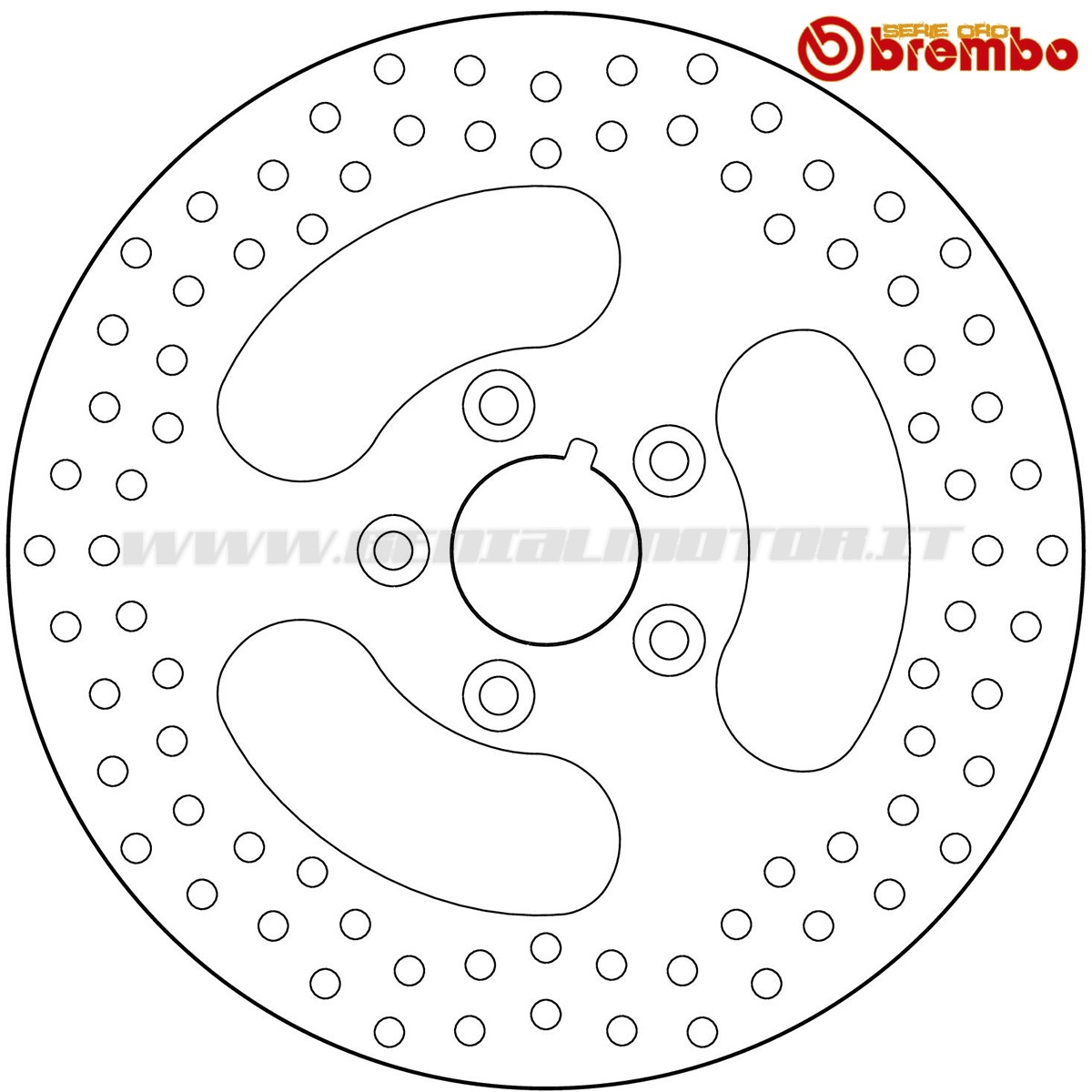 Brake Disc Fixed Brembo Rear Harley Davidson Fxlr 1340 Low Rider Cu ...