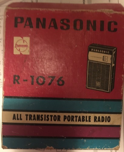 1965 Panasonic Transistor Radio in Original Box works great | eBay