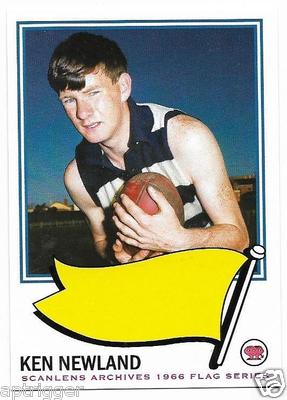 2007 - 1966 Scanlens Archives Signature Series Ken NEWLAND Geelong ...