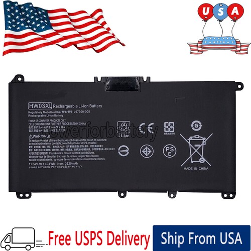 New HW03XL HWO3XL Battery for HP Pavilion 15-EG 15-EH 14-FQ0013DX ...