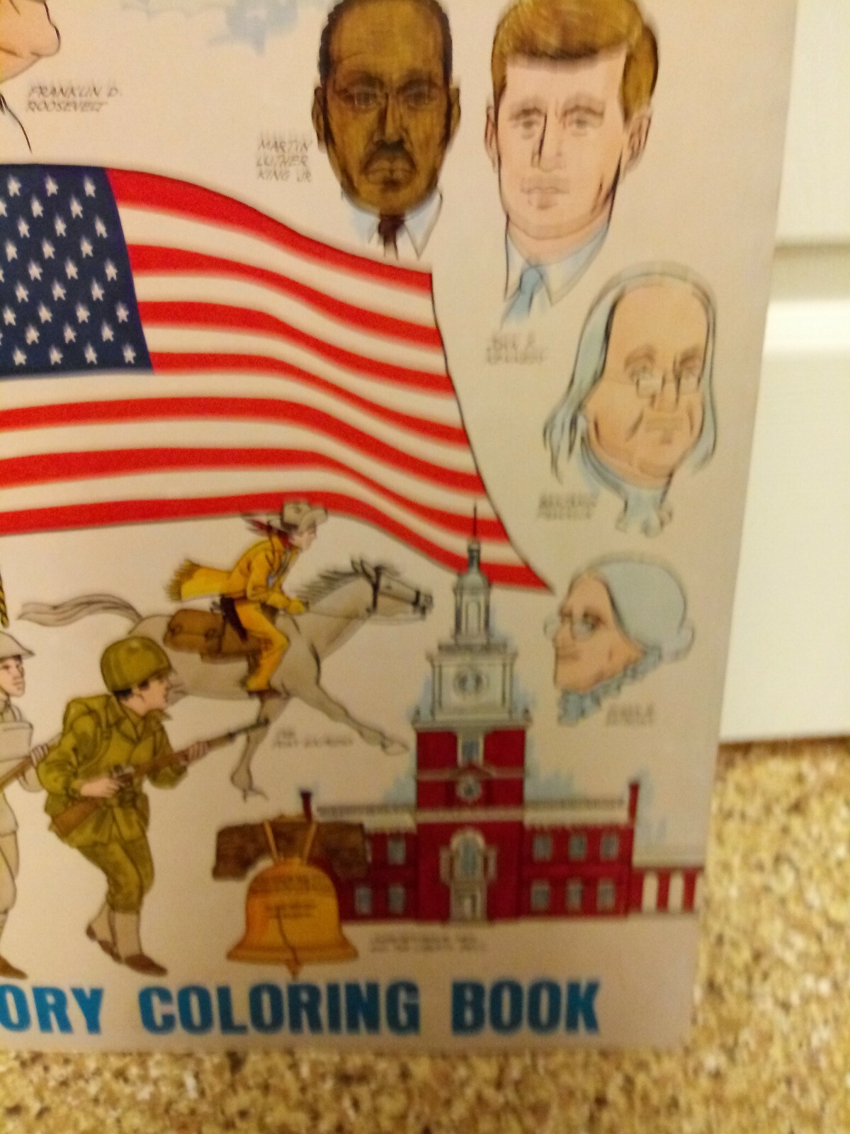 VINTAGE Bicentennial American History Coloring Book 1976 Giant Antique ...