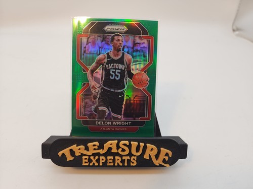 2021-22 Prizm #57 Delon Wright Green Prizm Hawks Basketball Card Mint ...