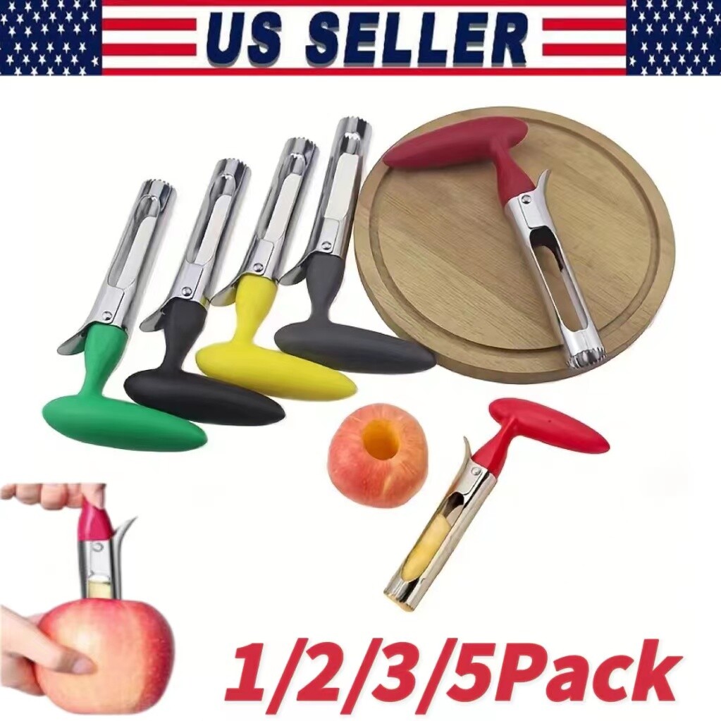 Fruit Apple Corer Pear Tools Stainless Steel Kitchen Twist Easy Core ...