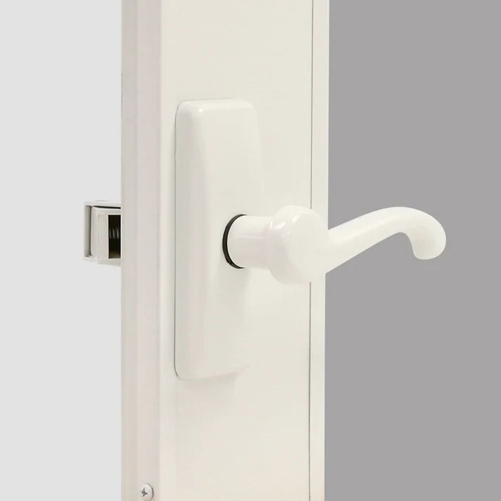 Larson Georgian White Lever Storm Door Latch CH3010301 with Free self ...