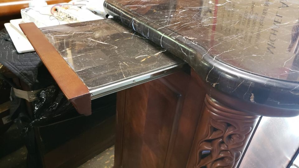 AICO by Michael Amini Excelsior bar with 2 barstools | eBay