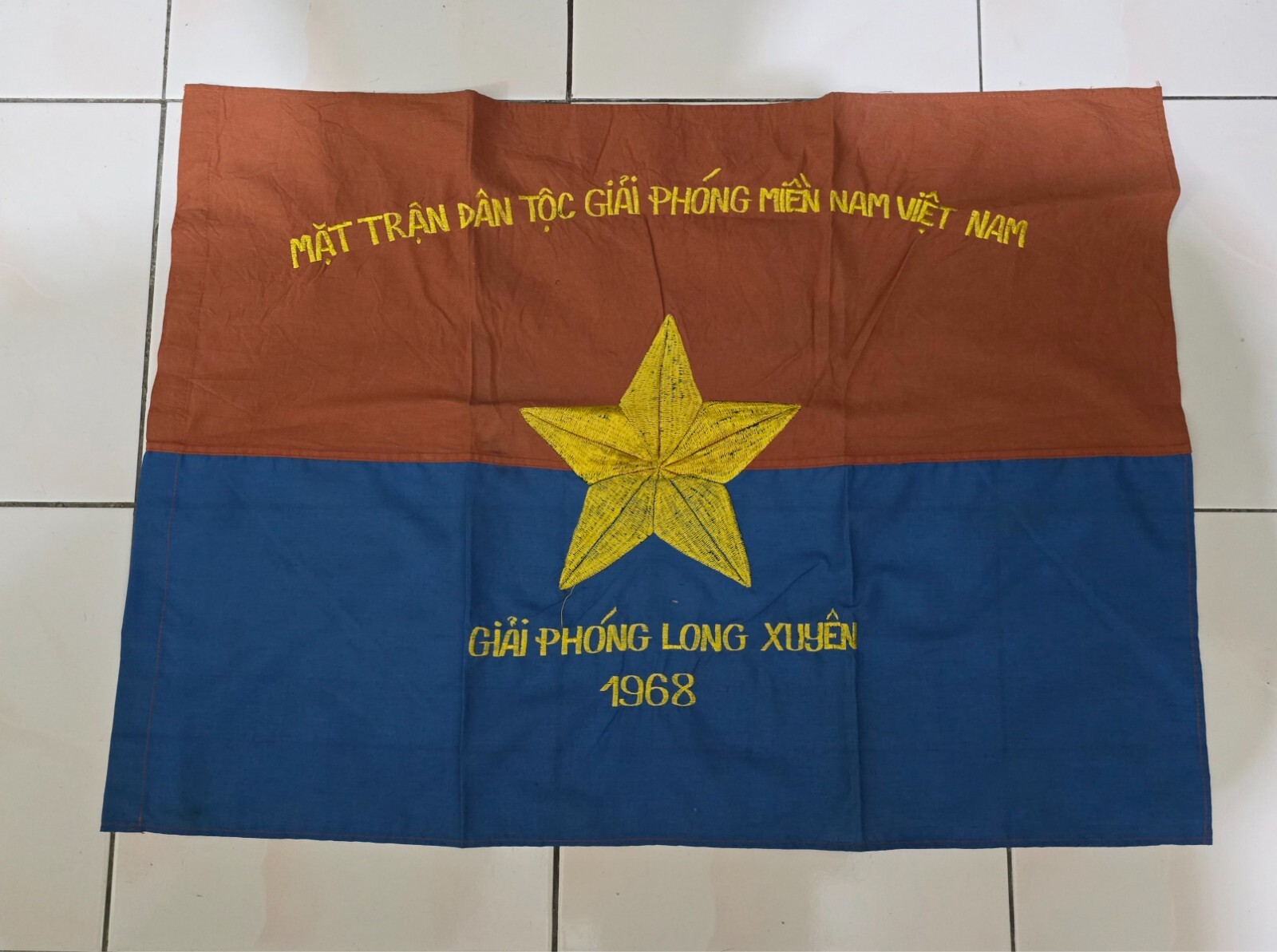 Vietnam War Viet Cong NLF 806 Cho Moi Inf Coy Long Xuyen Battle Flag | eBay
