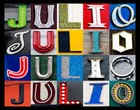 JULIO Name Poster featuring photos of actual sign letters | eBay