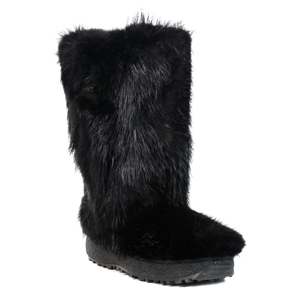 Pajar Men's Baffio Black Beaver Fur Boots MADE IN CANADA | eBay