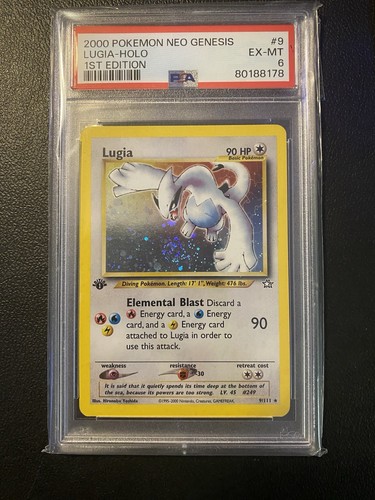 Lugia Neo Genesis 1st Edition PSA 6 With Swirl | eBay