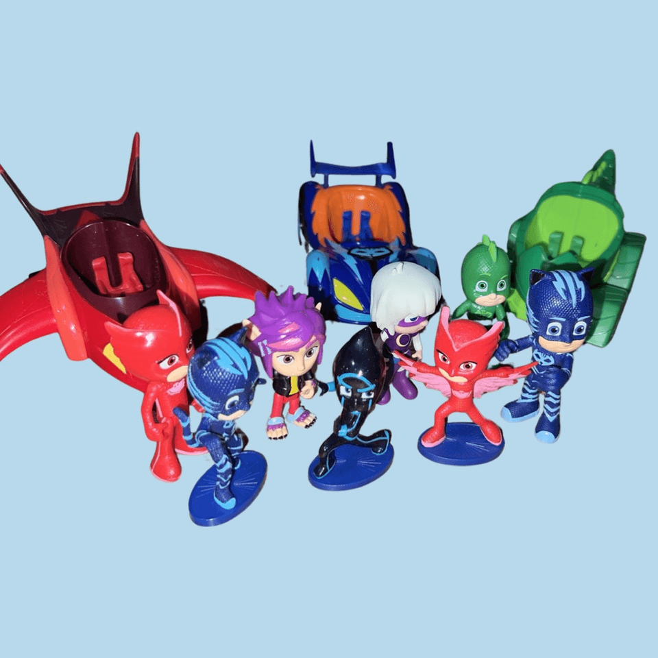 Pj Mask Figures & Vehicles Luna Girl Night Ninja Wolfy Kid Catboy ...