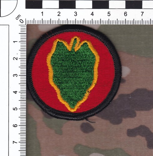 US Army- 24th Infantry Division, Full Color Sew on Shoulder Patch | eBay