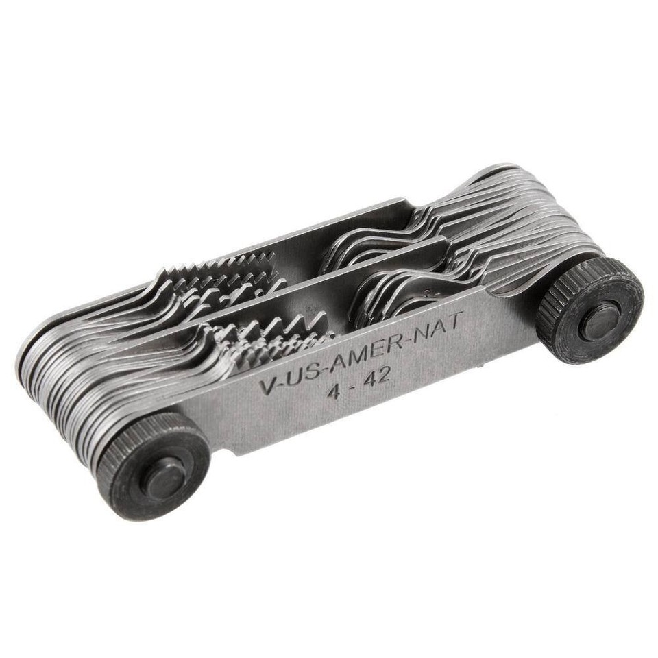 THREAD PITCH GAUGE - SAE 4-42 & METRIC .25 - 5.5mm - NEW IN PACKAGE ...